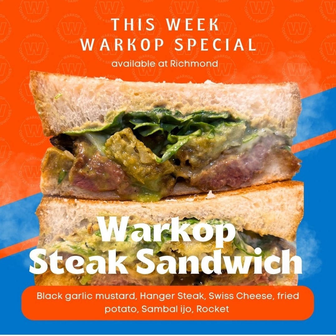 Warkop steak sandwich | Warkop
